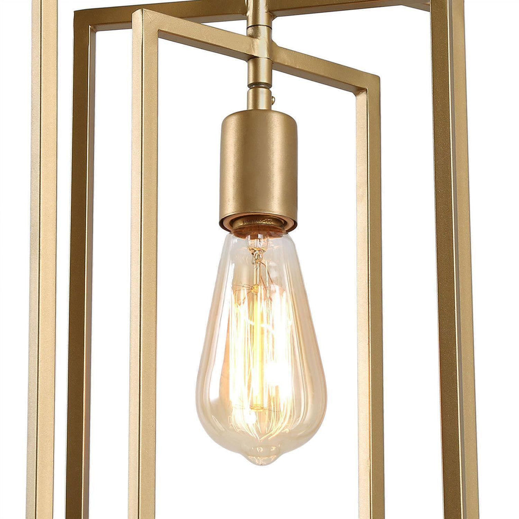1-Light Gold Pendant Light– Uolfin